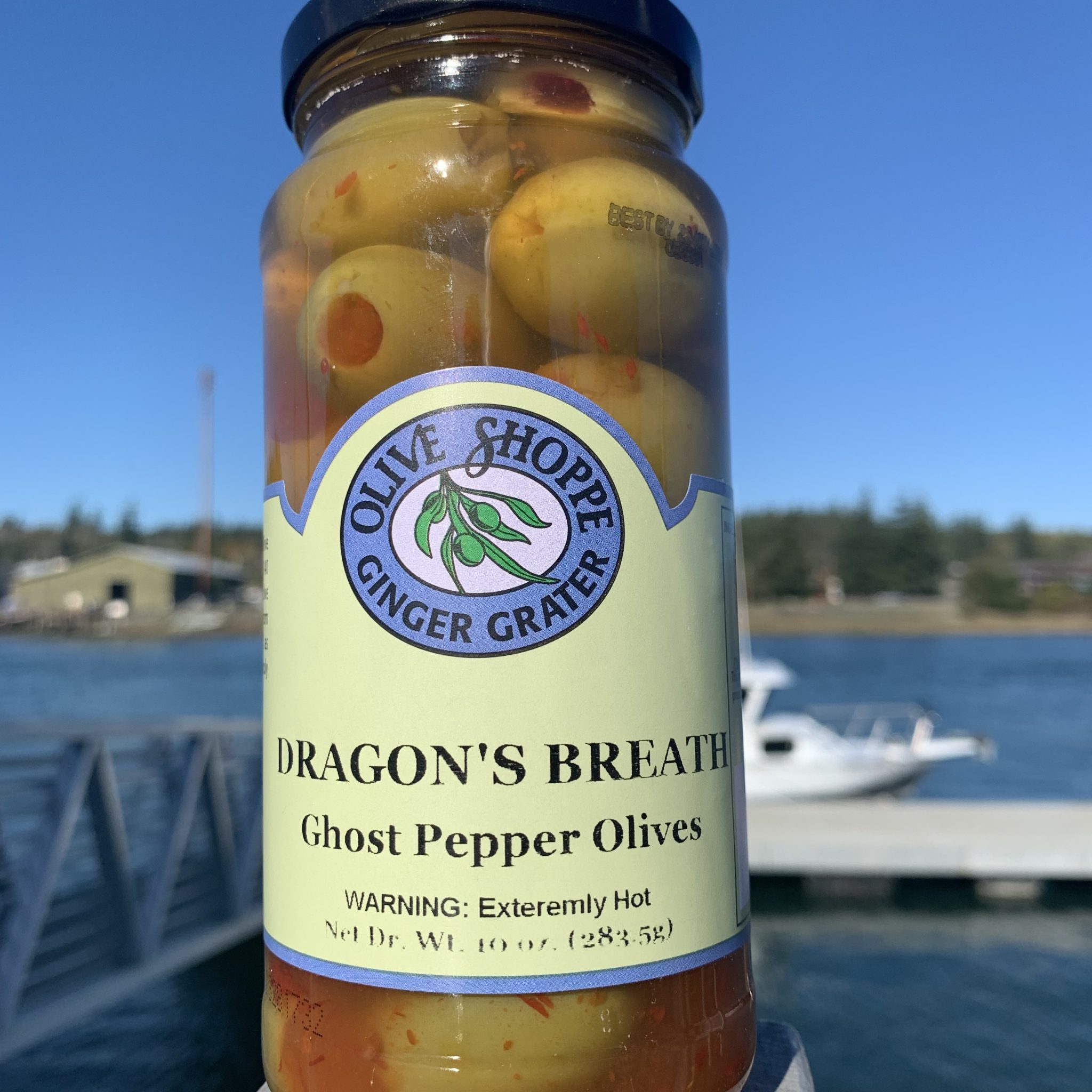 Dragons breath, ghost, pepper, olives - The Olive Shoppe & Ginger Grater